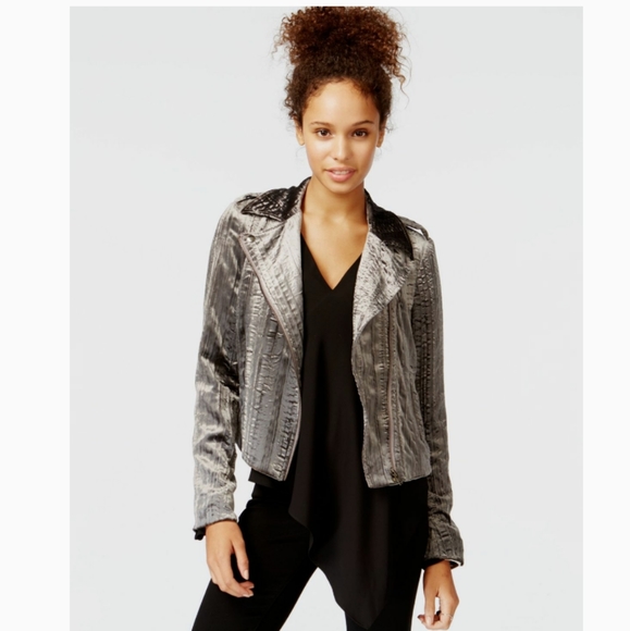 RACHEL Rachel Roy | Jackets & Coats | Rachel Rachel Roy Velvet Moto ...